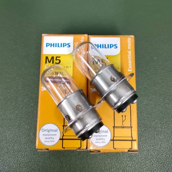 PHILIPS M5 12V 25/25W Bulb Motorcycle Head Lamp Bulb Mentol Y15 Y15ZR ...