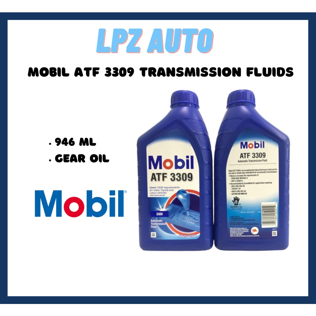 MOBIL ATF 3309 Transmission Fluids [946ML] | Shopee Malaysia