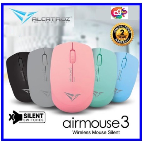 Alcatroz AirMouse 3 / AirMouse 3 Silent Wireless Mouse (AAA Battery ...