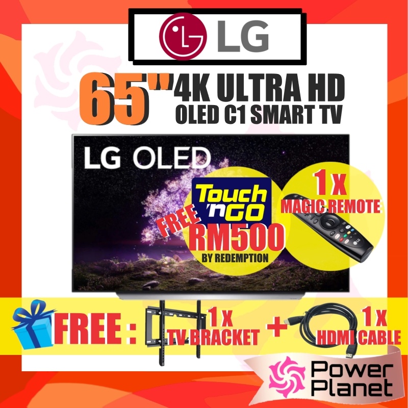 [TV Bracket + HDMI cable] LG C1 65” 4K Smart SELF-LIT OLED TV with AI ...