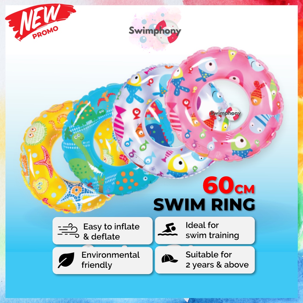 Swim Ring Float 60cm {Swimphony} Pelampung renang baby kanak2 | Shopee Malaysia