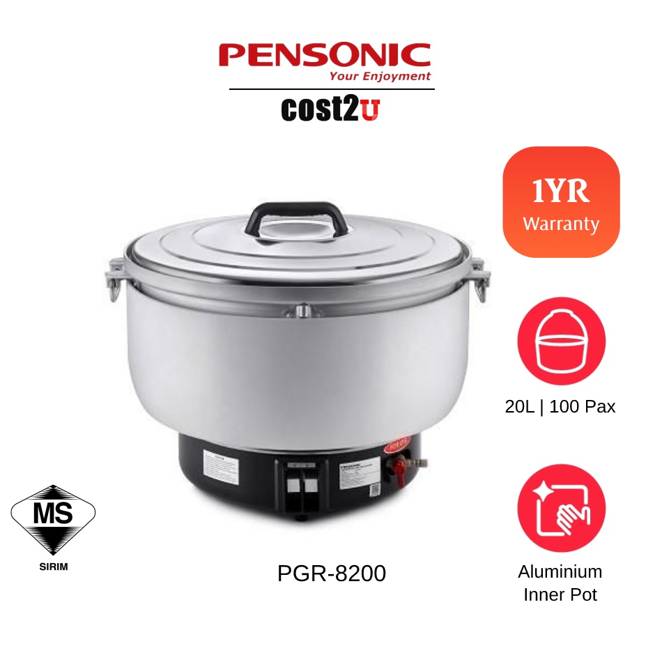 Pensonic [10L/20L] Commercial Gas Rice Cooker | PGR-8100 PGR-8200 ...