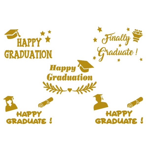 BALLOON STICKER - HAPPY GRADUATION DAY (SIZE A5 ) | Shopee Malaysia