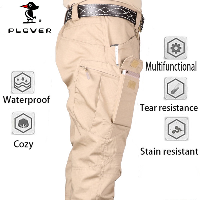 PLOVER Men's Tactical Overalls S-6XL Outdoor Waterproof Swat Military ...