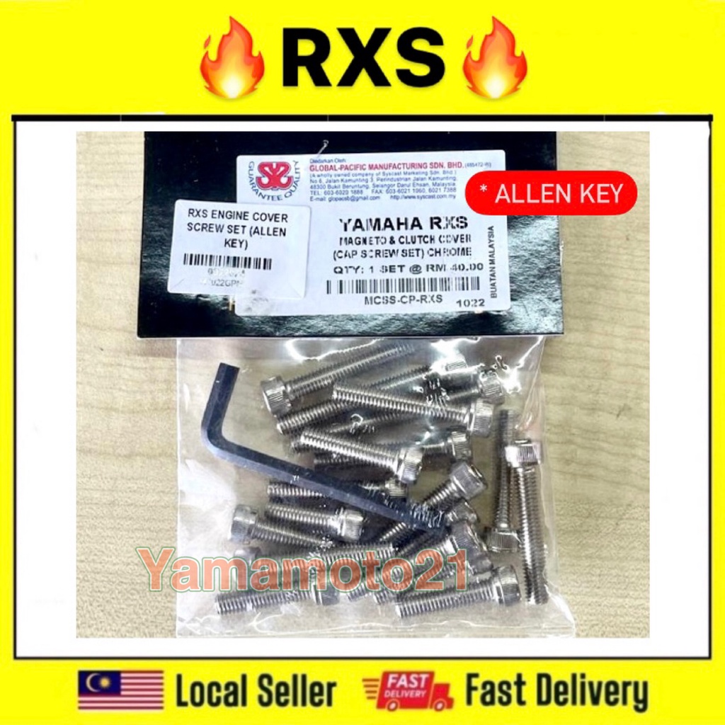 Yamaha RXS Engine Cover Screw set 1set COMPLETE CLUTCH MAGNET CRANKCASE ...