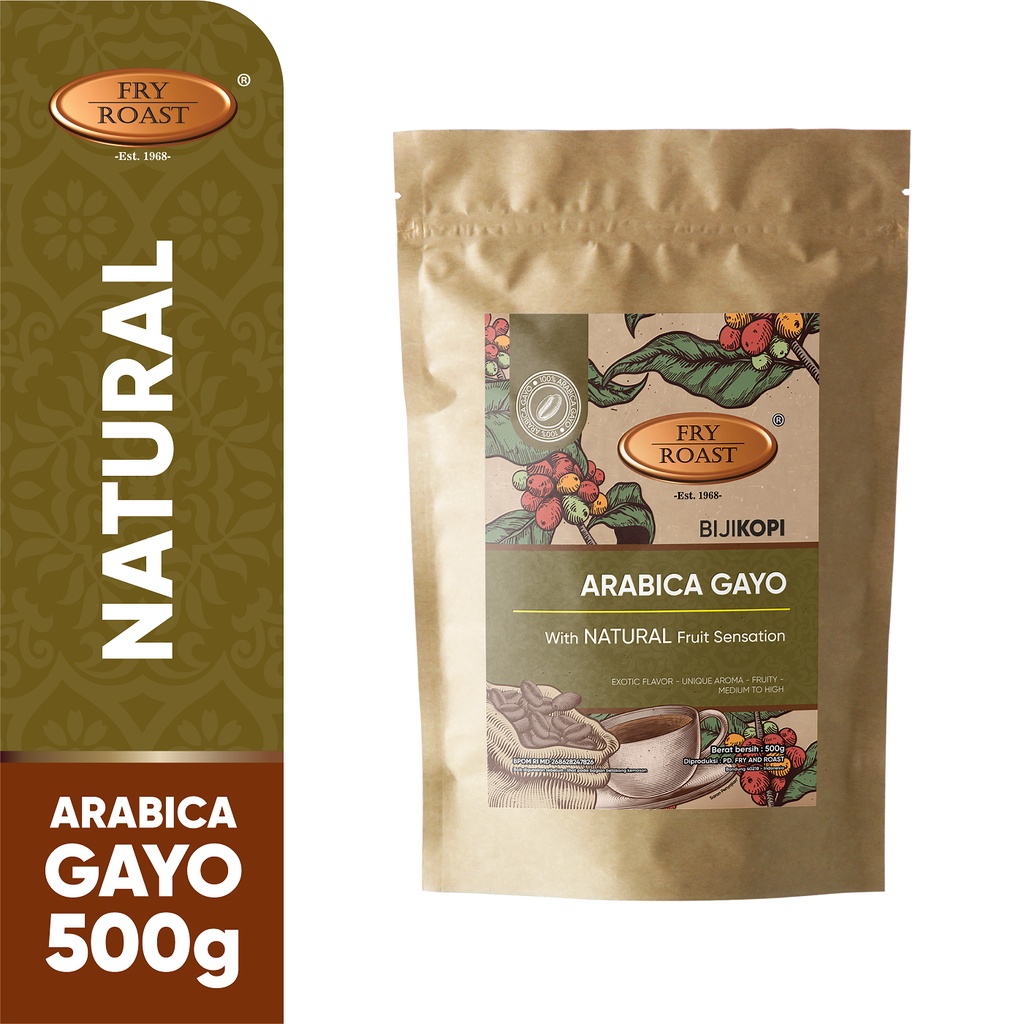 Gayo NATURAL PROCES ARABIKA COFFEE 500 GRAMS OF SEEDS AND POWDER ...