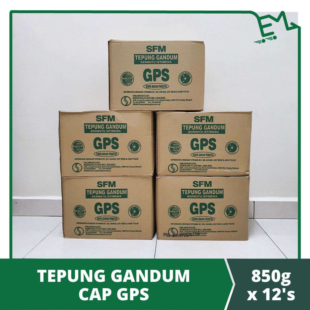 Tepung Gandum Cap GPS 1CTN 850g x 12's | Wheat Flour 面粉 | Shopee Malaysia