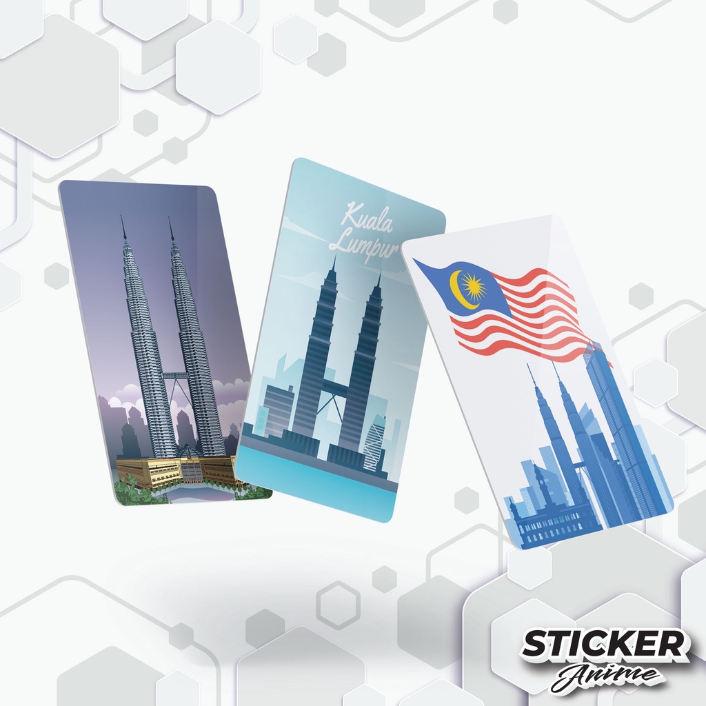 Sticker Anime Malaysia Kuala Lumpur Merdeka Card Cover Skin Access ...