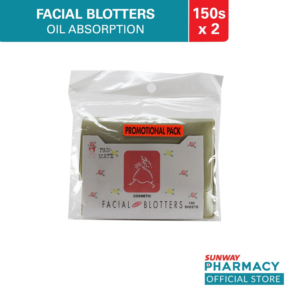 Pan-Mate Facial Blotter (2X150's) | Shopee Malaysia