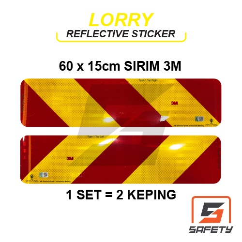 Red Yellow Lorry Sticker /sticker lorry / sticker puspakom / reflective ...