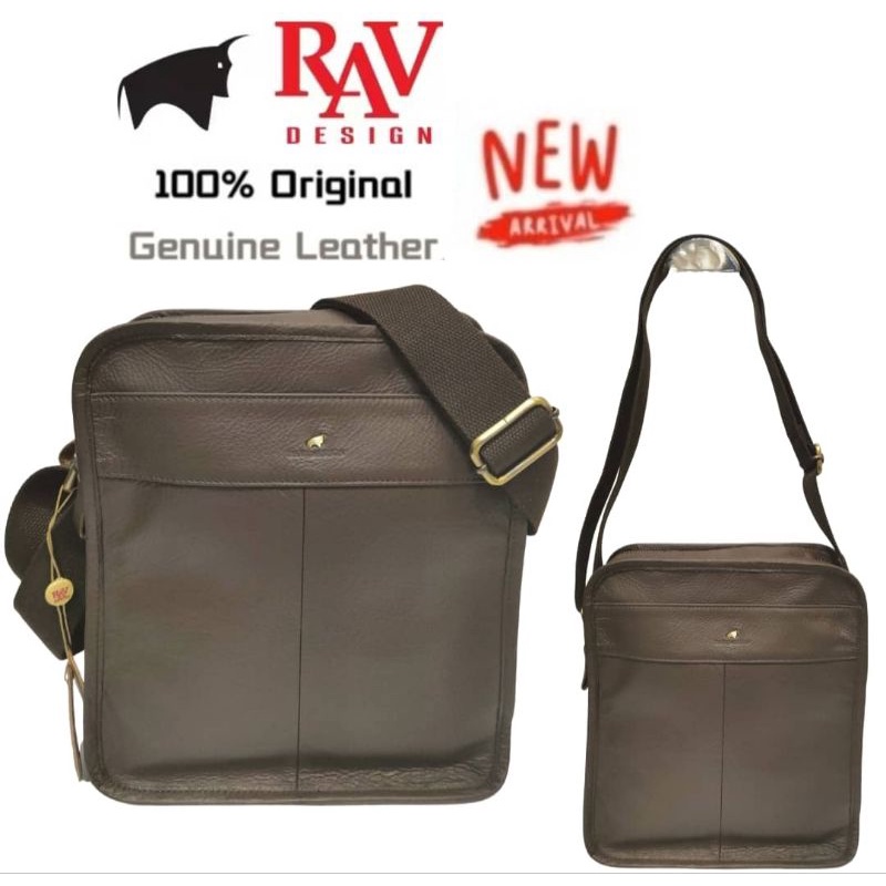 RAV DESIGN GENUINE LEATHER SLING BAG (YRC204-G1/G2/G3) | Shopee Malaysia