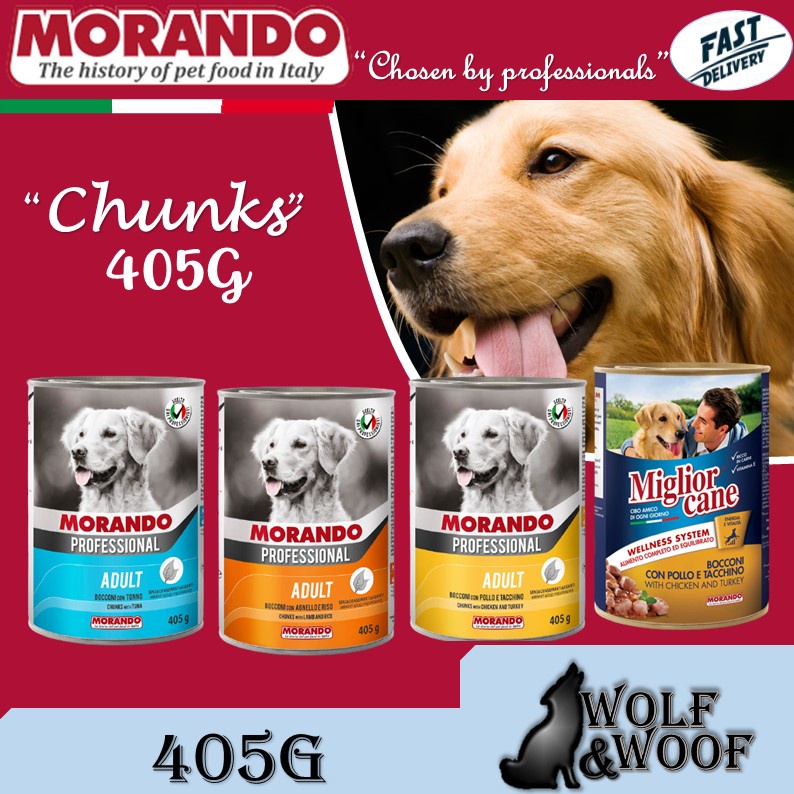 Morando Professional Chunks Dog Canned Food Dog Wet Food 405G - (Lamb ...