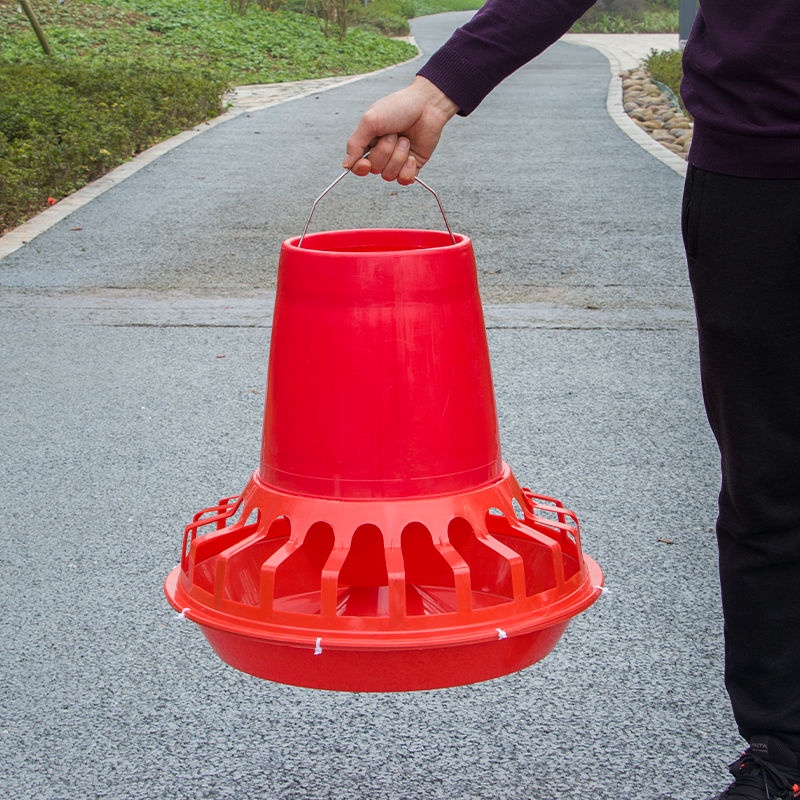 Plastic Feed Barrel with Lid Rain-Proof Automatic Blanking plus-Sized ...