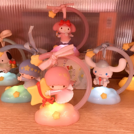 【Genuine】MINISO Sanrio Star Angel series Small Night Lamp Figure Doll ...