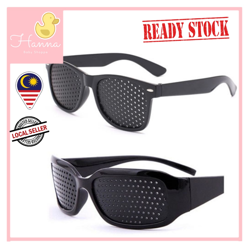 Black Vision Care Pinhole Eye Glasses Spek Mata Ibn Sina | Shopee Malaysia