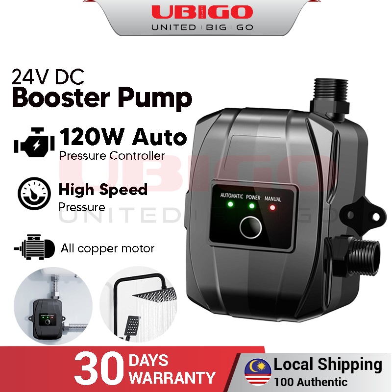 UBIGO Water Booster Pump Water Pressure Pump 24V 120W Auto Pressure ...