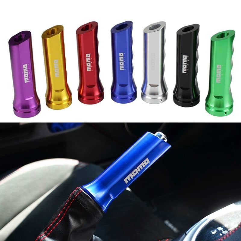 MOMO Universal Racing Car Aluminum Hand Brake Sleeve Handbrake Handle ...