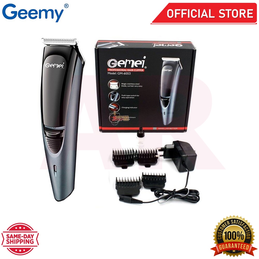 Geemy GM 6053 Hair Clipper Rechargeable Hair Trimmer Men Beard Trimmer ...