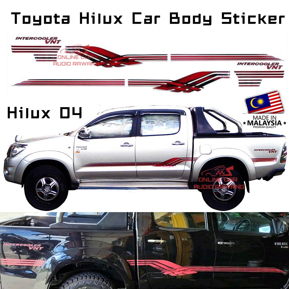 Toyota Hilux / Hilux Vigo Car Body Sticker / Die Cut Original Design ...