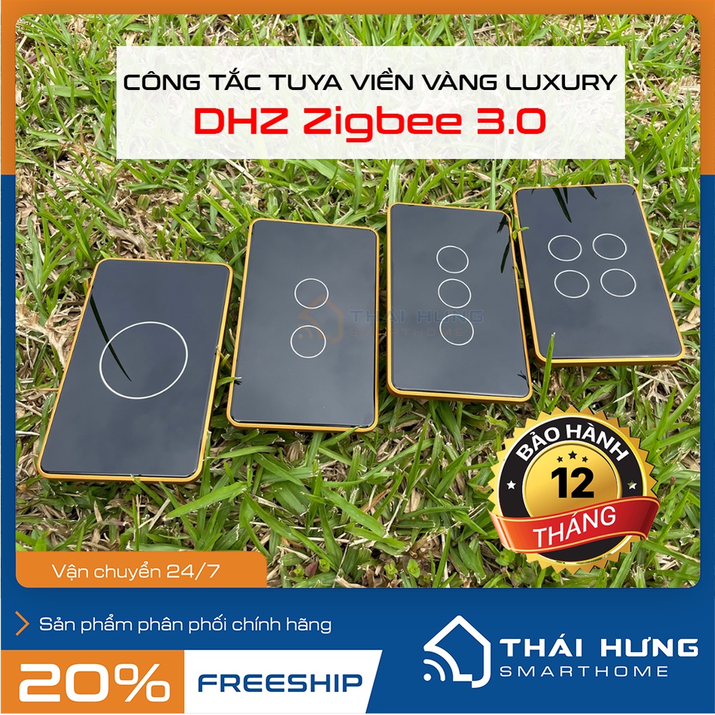 Tuya Zigbee 3.0 smart switch with luxurious Luxury gold border, high ...