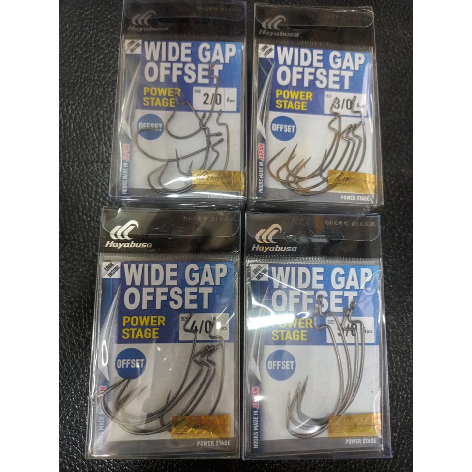 Hayabusa Wide Gap Offset Power Stage Fishing Hook | Shopee Malaysia