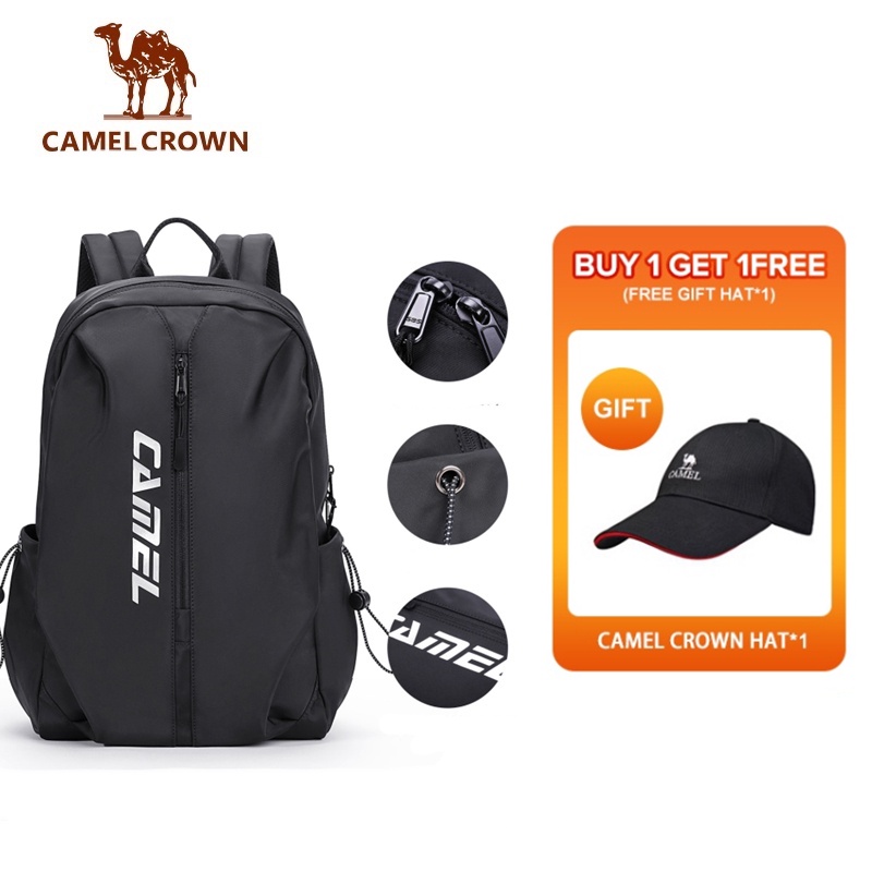 CAMEL CROWN Backpack city travel commuter computer bag men's and women ...