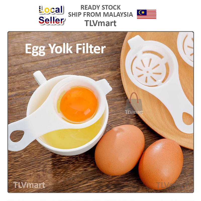 Egg Separator Egg Yolk Filter Separator Egg White Filters Kitchen ...