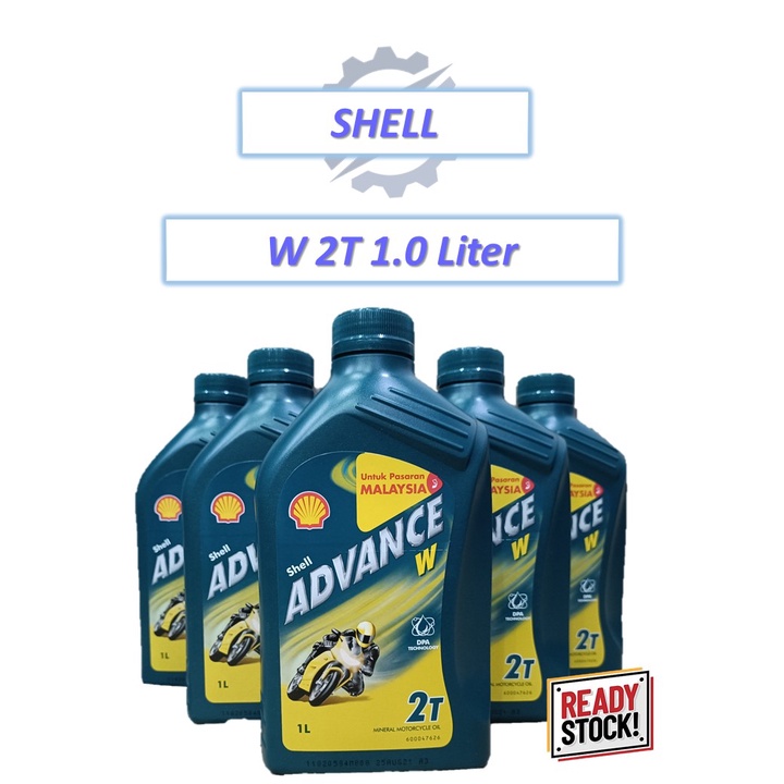 Original Shell Advance W2T 1 L /1.0 Liter 2T /Minyak 2T / Pasaran ...