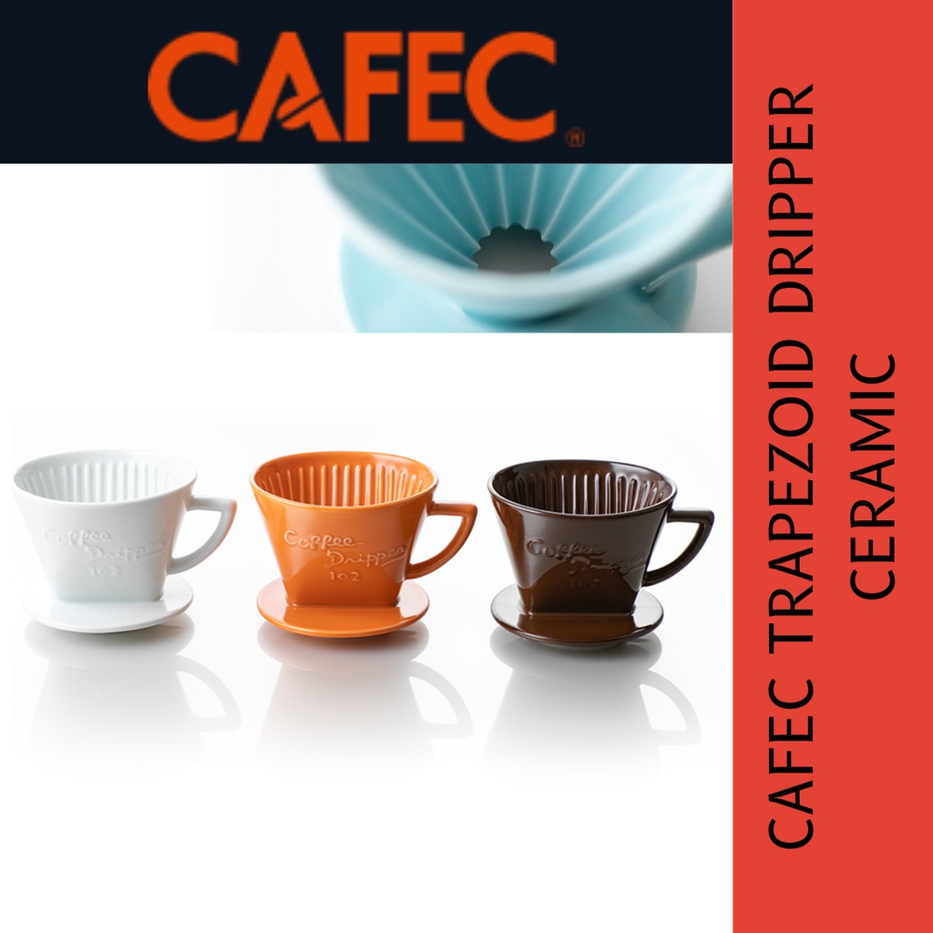 CAFEC Trapezoid Ceramic Coffee Dripper 101/102 | Shopee Malaysia