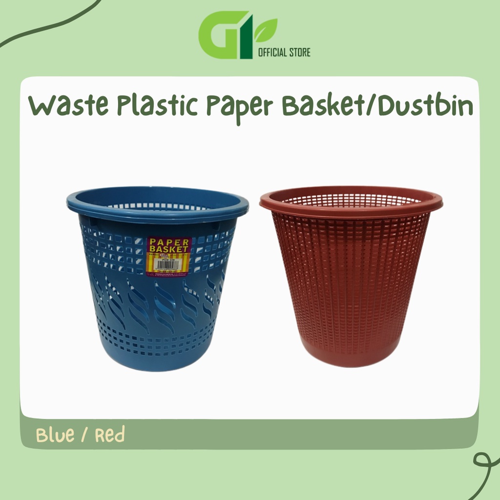 [GY Office] Waste Plastic Paper Basket/Dustbin | Shopee Malaysia