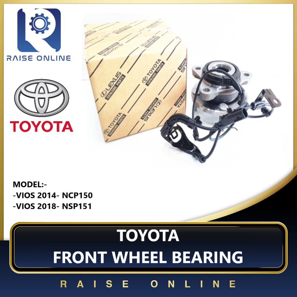 Original Toyota Vios NCP150 2013-2021 Front Wheel Hub Bearing With ABS ...