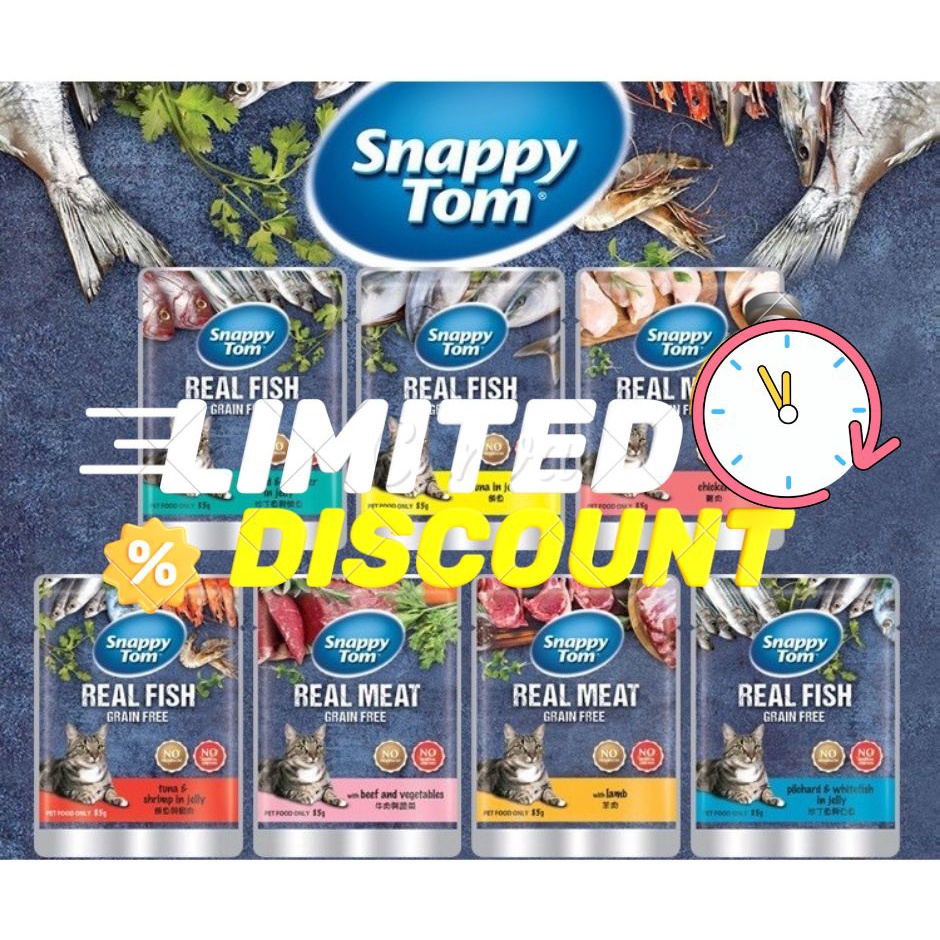 Snappy Tom Pouch (Cat Wet Food) 12 x 85g | Shopee Malaysia