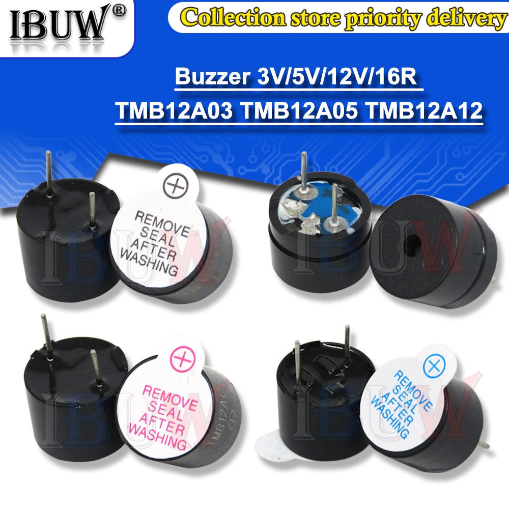 5PCS 12095 12085 9042 3v 5v 12v Buzzer Magnetic Long Continous Beep ...