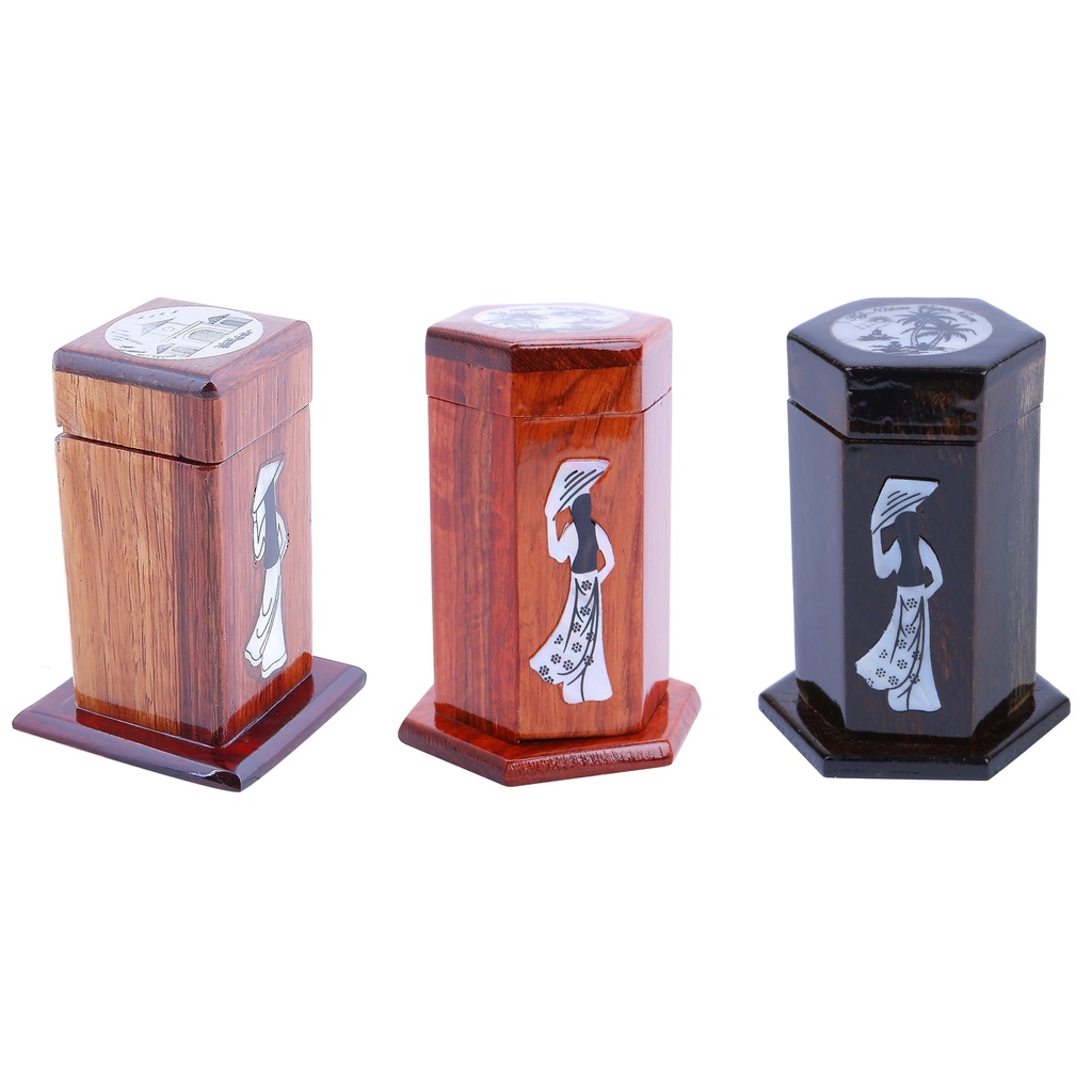 Vietnamese Girl Wooden Toothpick Jar (Many models) | Shopee Malaysia