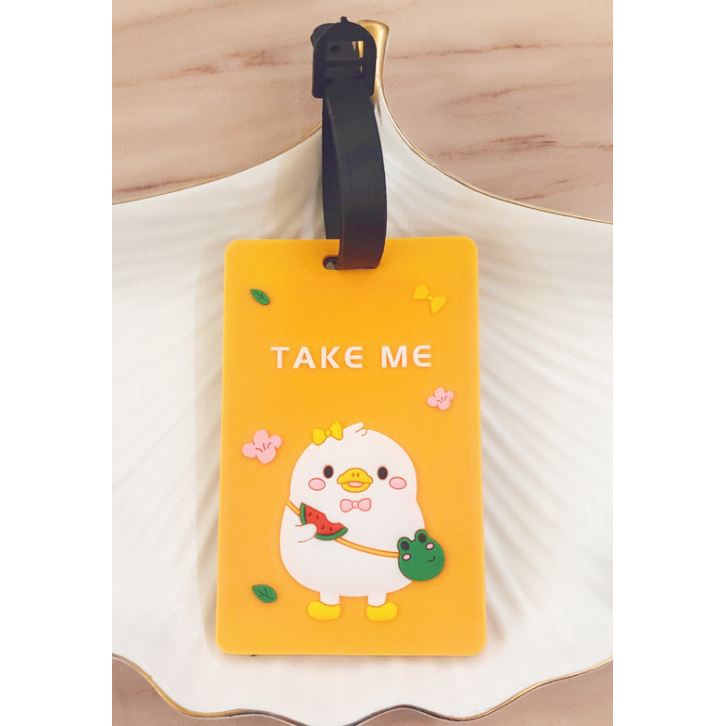 [READY STOCK] Travel Luggage Tag Soft Silicone Cute Cartoon Design ...