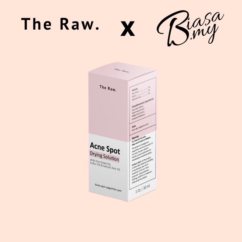The Raw. Acne Spot Drying Solution 15ml/30ml | Shopee Malaysia