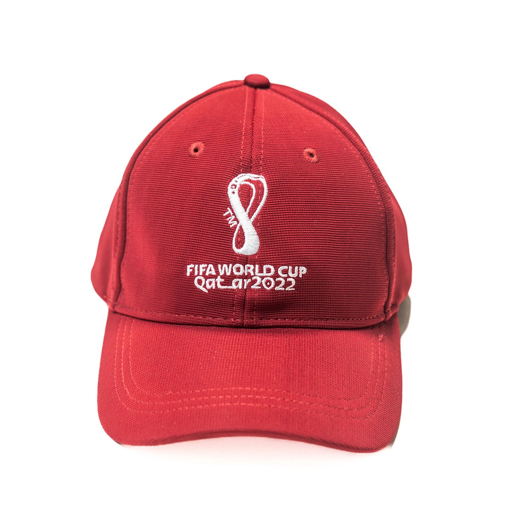 FIFA WORLD CUP QATAR 2022 OFFICIAL EMBLEM CLASSIC CAP MAROON | Shopee ...