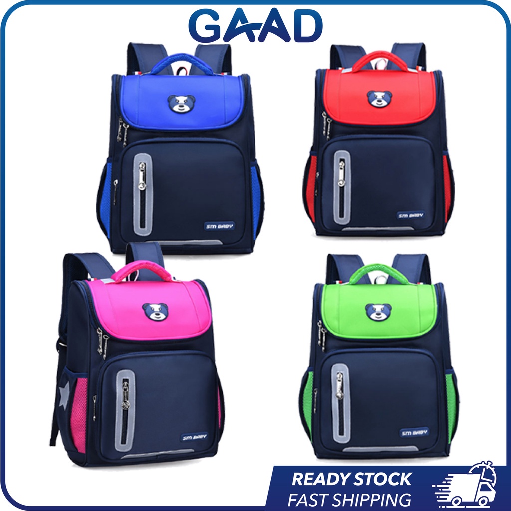Primary School Bag Lightweight Student Backpack Beg Sekolah Budak Bag ...