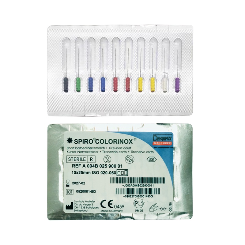 10pcs/set Dental Barbed Broach Endodontic Files 25mm/21mm Root Canal ...