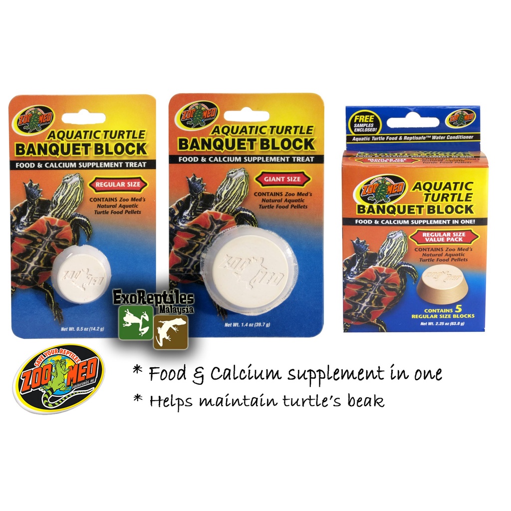 ZOO MED AQUATIC TURTLE BANQUET BLOCK ( 1 unit ) | Shopee Malaysia