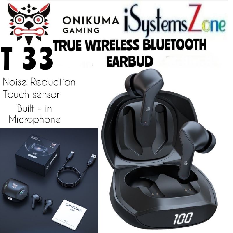 ONIKUMA BLUETOOTH TRUE WIRELESS T33 GAMING EAR PHONE TWS | Shopee Malaysia