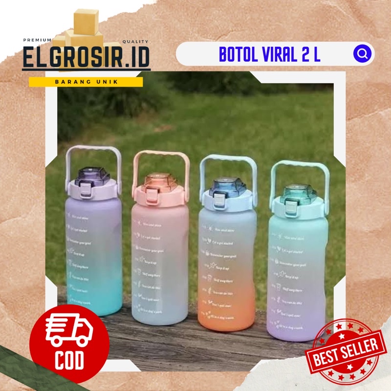 Viral Bottle 2 Liter 2000 ML Modern Style | Shopee Malaysia