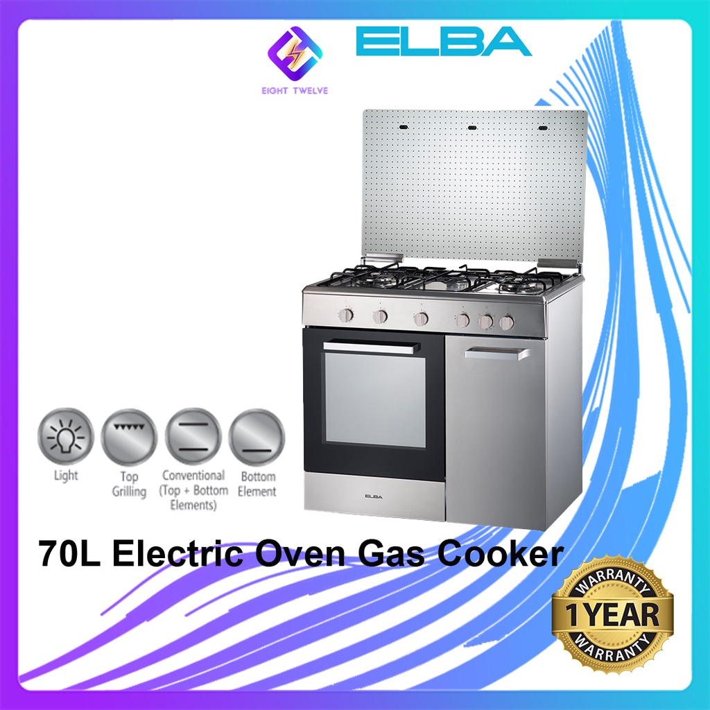 Elba Original Italian SABAF Burner with 70L Grill Electric Oven ...