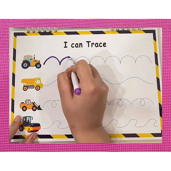 [🌈Line Tracing🌈] Laminated Pre-writing activity reusable worksheets for ...