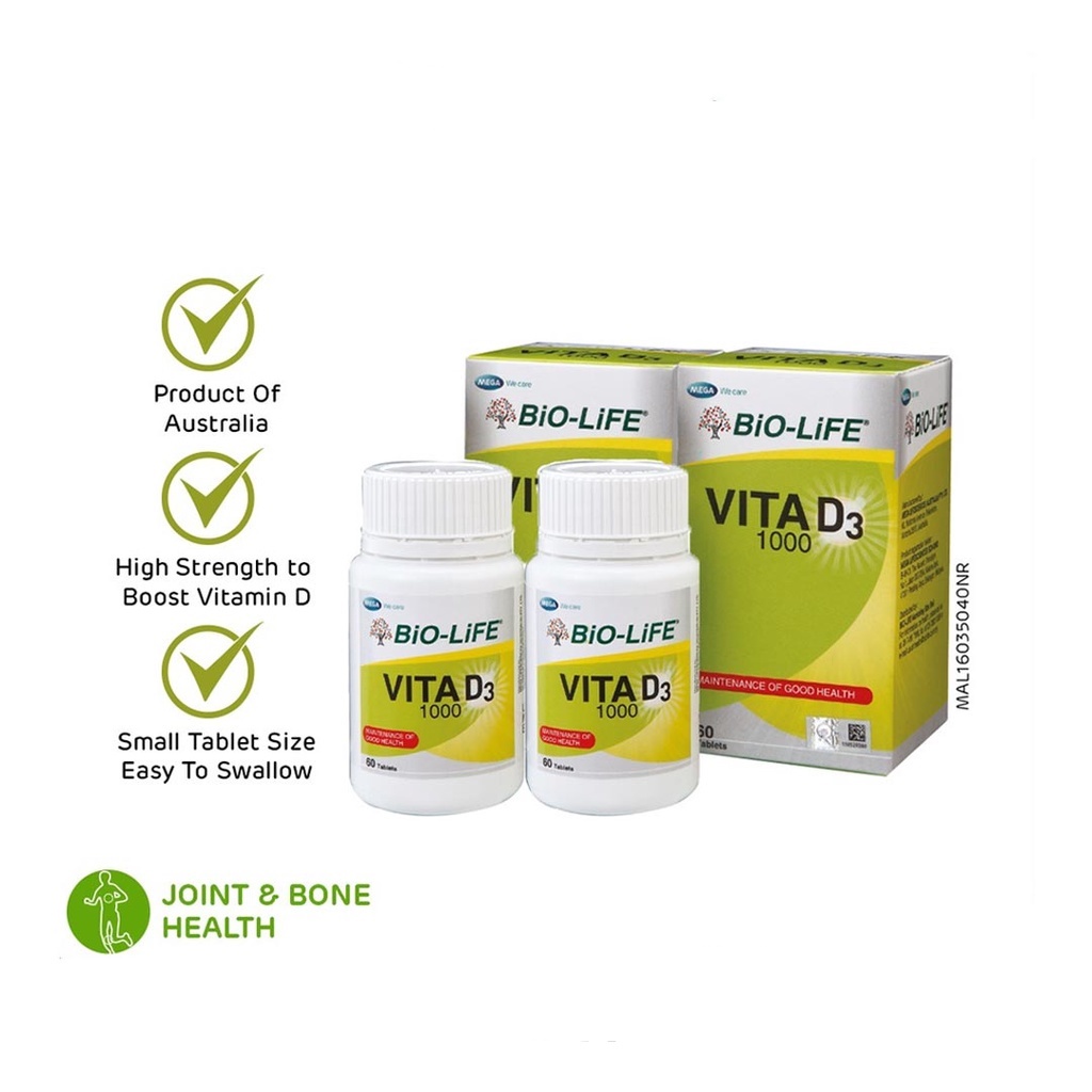 Bio-Life Vita D3 (60 Tablets / 2 x 60 Tablets) | Shopee Malaysia