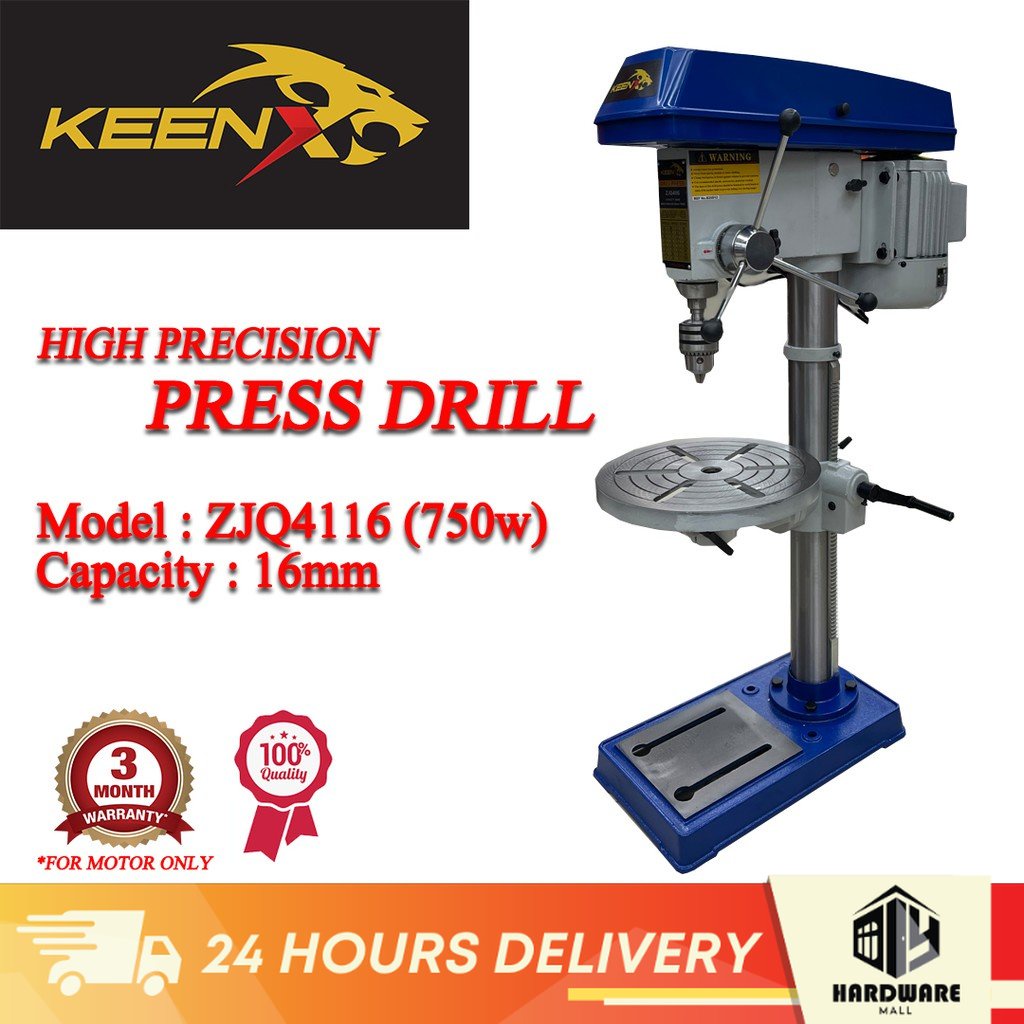 Keen-X 16mm ZJQ4116 Bench Drilling Machine Press Stand Drill Hole Core ...