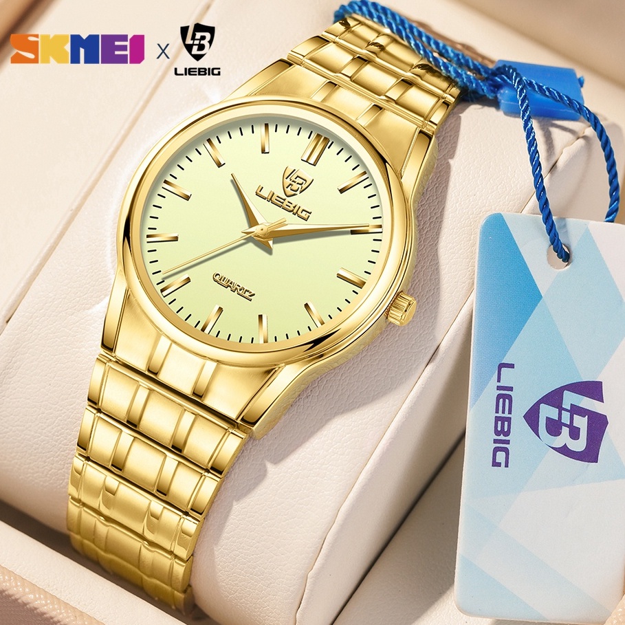 LIEBIG Couple Watch Quartz Watch Stainless Steel Watch 30M Waterproof ...