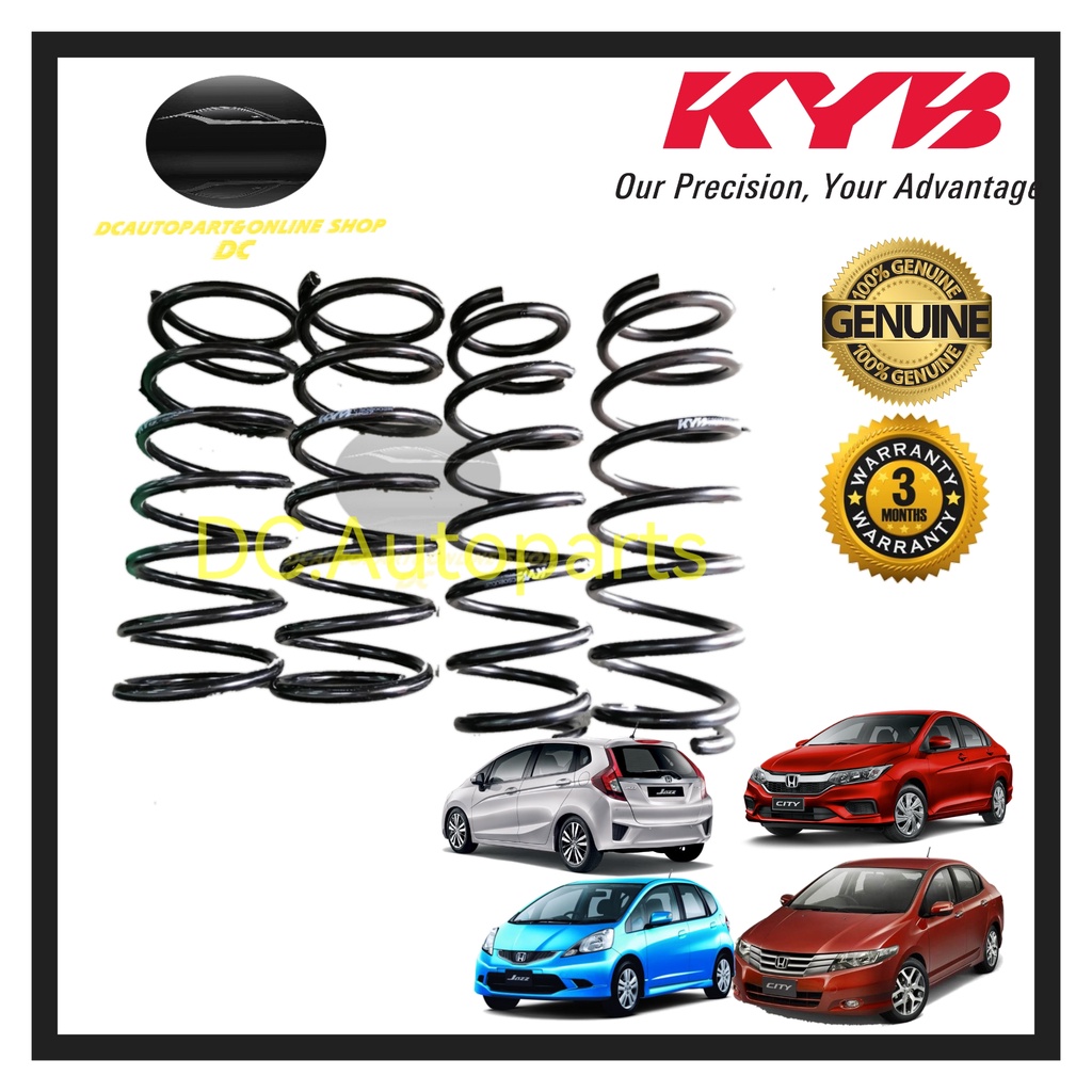 KAYABA KYB K-FLEX COIL SPRING HONDA CITY TMO T9A TOO GM6 JAZZ TFO T5A GK FRONT / REAR | Shopee ...