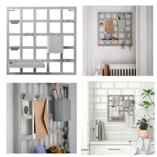 SNICKRA 8-piece storage board set / Stationary Organizer / Wall ...