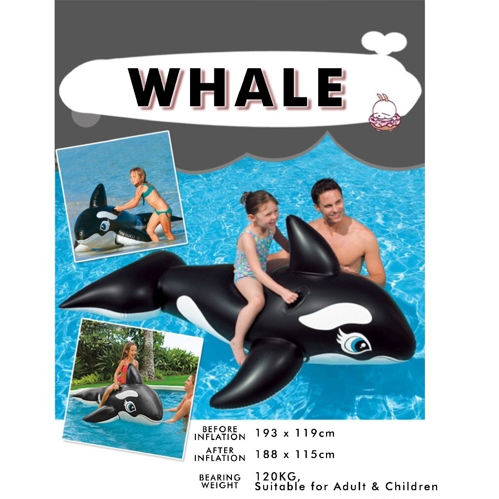 GIANT INTEX WHALE Flout Pelampung Ikan Paus | Shopee Malaysia